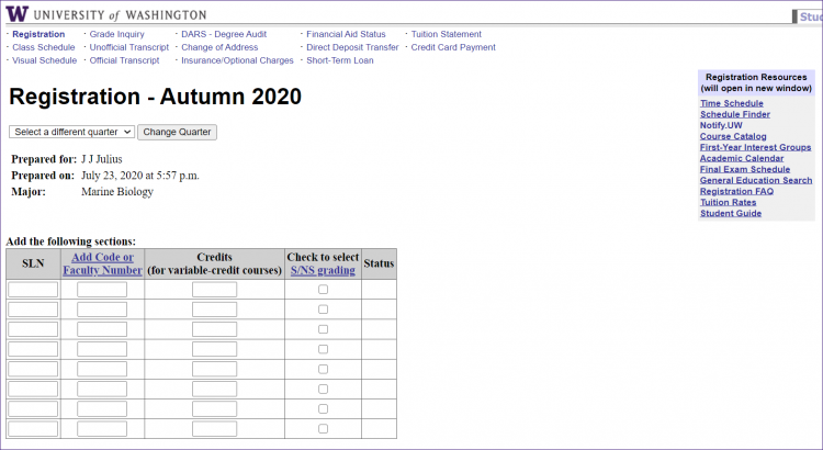 Registration Resources | Office of the Registrar | University of ...