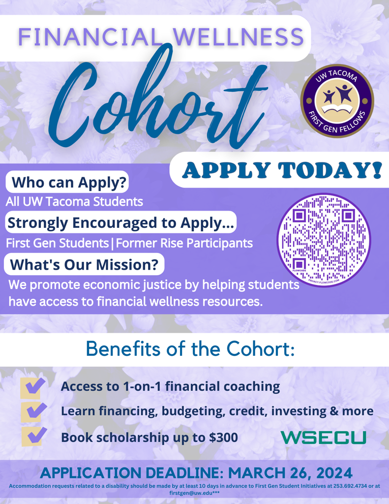 Financial Wellness Cohort | First Generation Initiatives | University ...