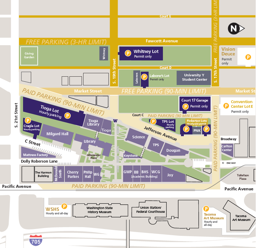 Hourly Parking | Transportation Services | University of Washington Tacoma