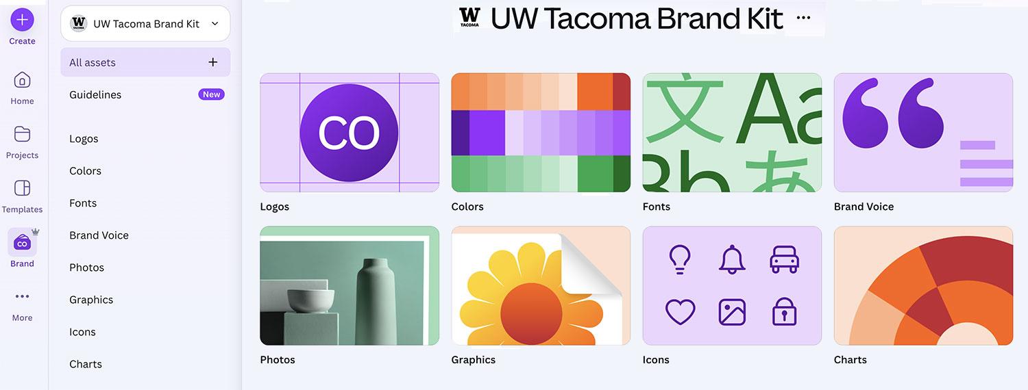 Brand Templates | Brand Guidelines | University of Washington Tacoma