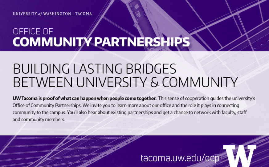 OCP Homepage | Community Partnerships | University of Washington Tacoma